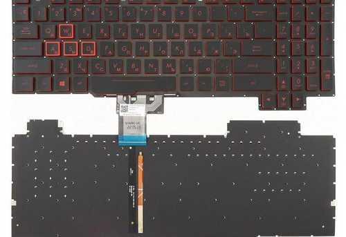 Клавиатура для ноутбука Asus FX504 черная с подсв