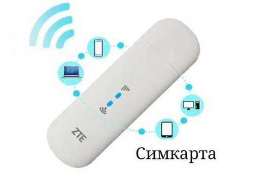 4g модем wi-fi ZTE симкарта безлимит