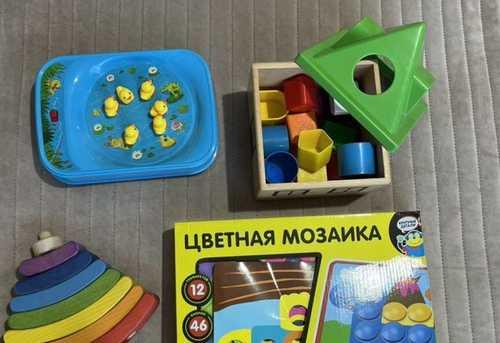 Развивающие игрушки пакетом для малыша от года
