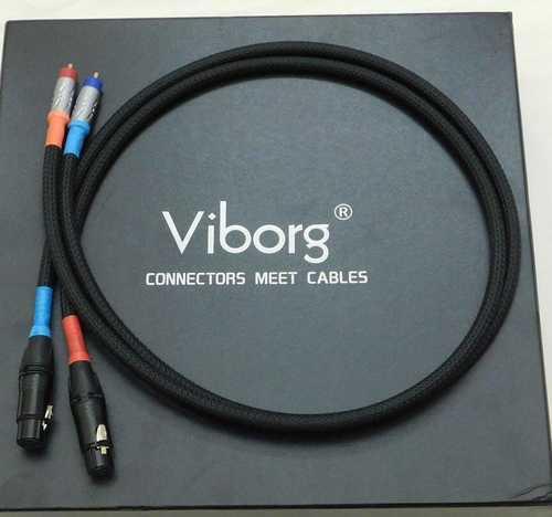 Viborg VA801 2xXLR - 2xRCA (1m)