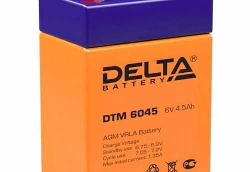 Акб для детских машин Delta DTM 6045 (6В 4,5 Ач)