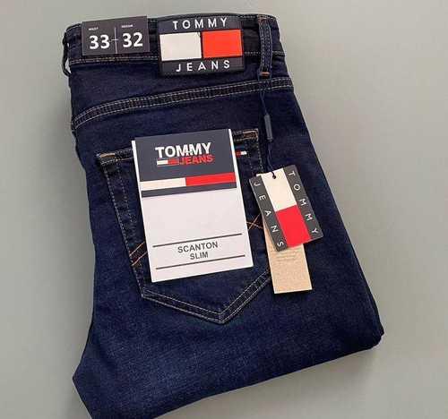 Tommy hilfiger джинсы синие