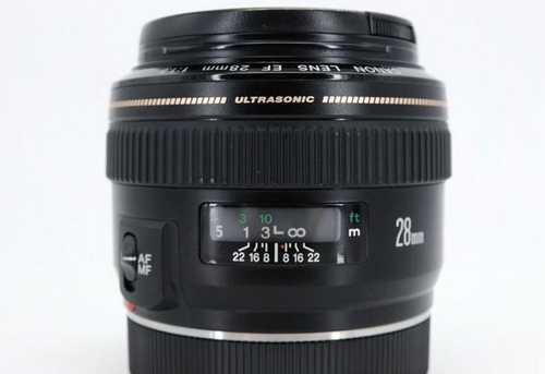 Canon EF 28mm f/1.8 USM отл. сост, гарантия, обмен