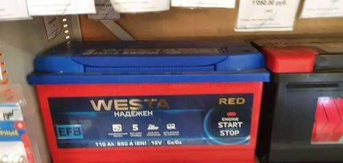 Аккумуляторы Westa EFB Red 110Ah 850A о.п Новые