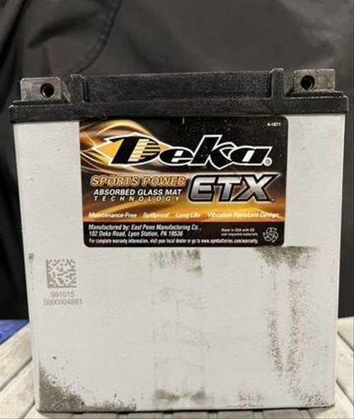 Аккумулятор мото Deka etx30l AGM