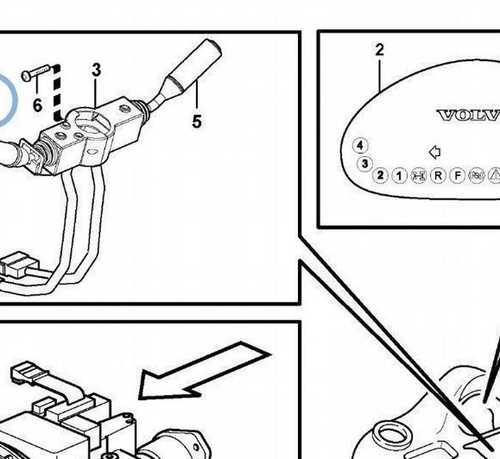 Переключатель,сигнал поворота для Volvo BL 61/71