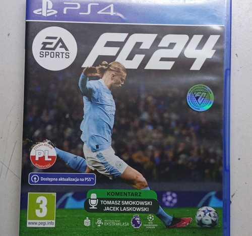 Диск с игрой ps 4/ps 5. FC 24 в отличном состоянии