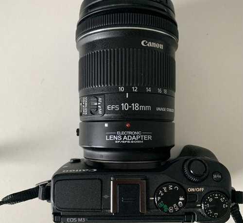Canon eos m3 + переходник