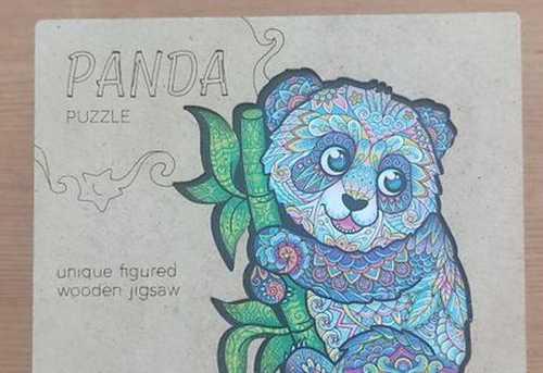 Деревянный пазл zufa panda