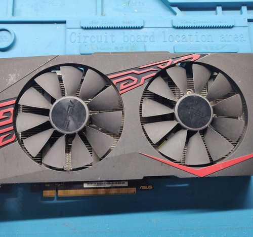 Видеокарта Asus RX 470 4гб на запчасти