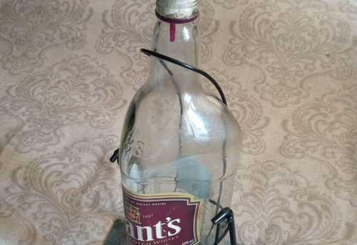 Большая бутыль из под виски "Grant's 4.5 литра
