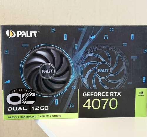 Видеокарта Palit GeForce RTX 4070 Dual OC 12GB