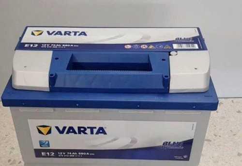Аккумулятор Varta Blue Dynamic E12 74 Ah 680 A
