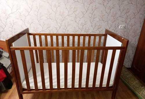 Кроватка детская 140 на 70 см. бу