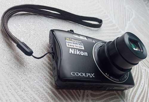 Компактный фотоаппарат Nikon Coolpix S3700 wi-fi