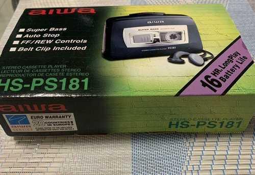 Стерео кассетный плеер aiwa HS-PS181 новый