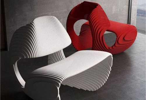 Дизайнерское кресло/стул параметрическое