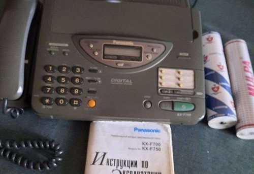 Телефон-факс Panasonic KX-F700 + 10 рулонов бумаги