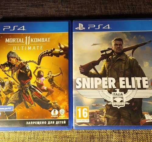 Mortal kombat 11,Sniper elite 4 PS4