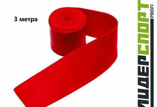 Эспандер-Лента латекс 7см х 1,0мм, дл: 3м, красная