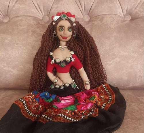 Кукла текстильная цыганочка трайбл танцовщица