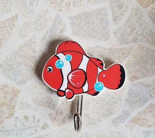 Крючок в ванную красная рыбка-клоун Немо