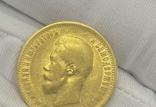 Золотая монета 10 рублей Николая ІІ