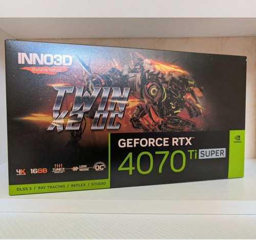 Видеокарта RTX 4070 Ti Super 16 Gb Inno3D Twin OC