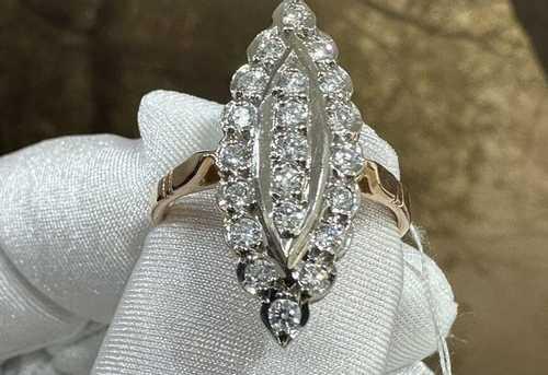 Новое Золотое кольцо с бриллиантами