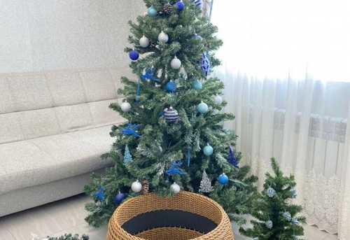 Юбка-корзина для новогодней елки