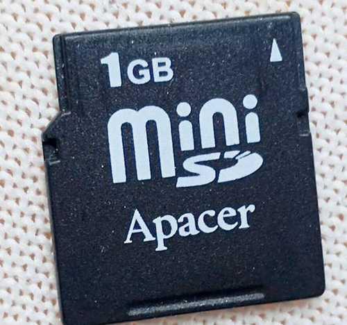 Apacer MiniSD 1GB. Карта памяти