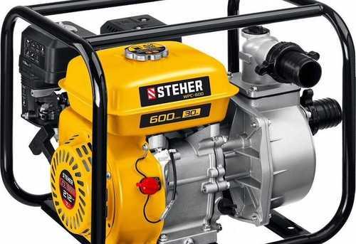 Steher 600 л/мин, мотопомпа бензиновая (WPC-600)