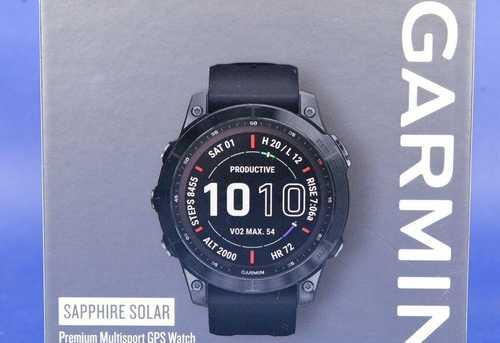 Garmin fenix 7 Sapphire Solar, Black DLC Titanium