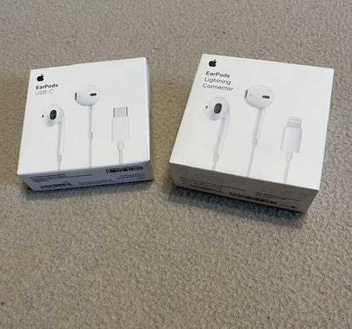 Наушники оригинал apple earpods lightning/USB-C