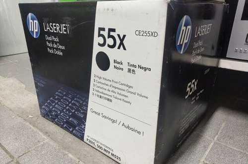 HP Картридж ce255xd оригинал (2шт в 1 упак)