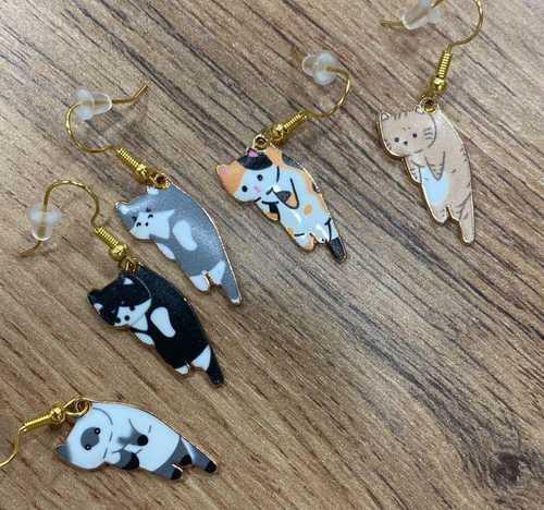 Серьги котики