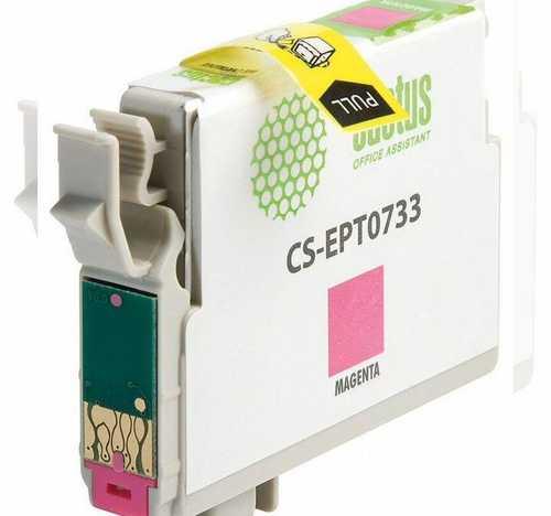 Картридж струйный Cactus CS-EPT0733 T0733 пурпурный (11.4мл) для Epson Stylus С79/C110/сх3900/CX4900