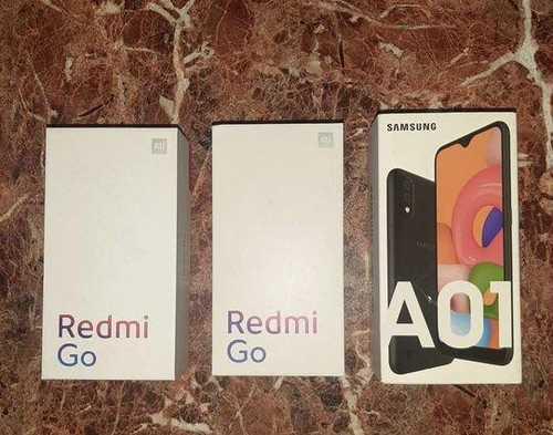 Коробки от смарфона Samsung Xiaomi
