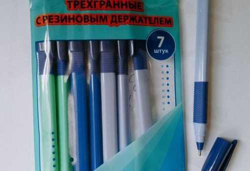 Набор ручки трехгранные шариковые 0.7 мм