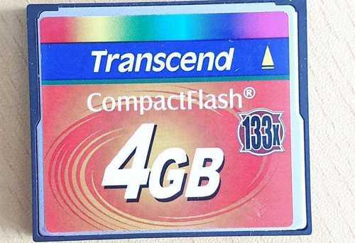 Карта памяти CF compact flash Transcend 4gb