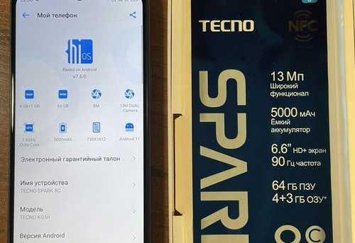 TECNO Spark 8C, 4/64 ГБ