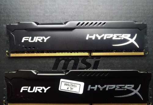 DDR3 Kingston HyperX Fury 16GB Kit (8GBx2) Идеал