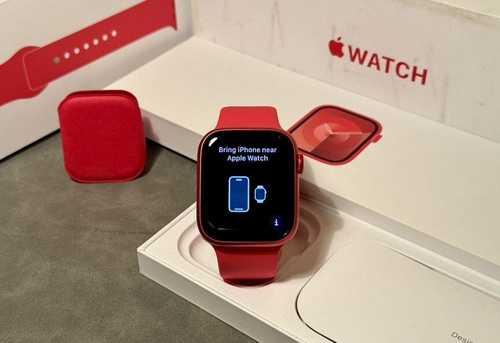 Часы Apple watch 9 45mm Red