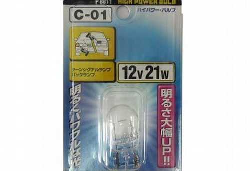 Автолампа koito T20 12v 21w б/ц 1конт high power