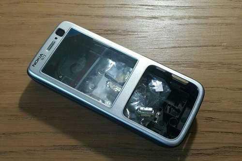 Nokia N73 корпус серебристый