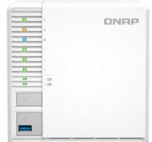 Qnap TS-364-4G NAS 3 HDD, 4-core Intel Celeron N5105/N5095 2.0 up to 2.9 GHz, 4 GB RAM (1x4 GB) up t