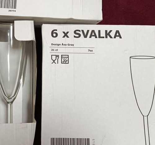 Бокалы для шампанского и вина Свальк Икеа IKEA