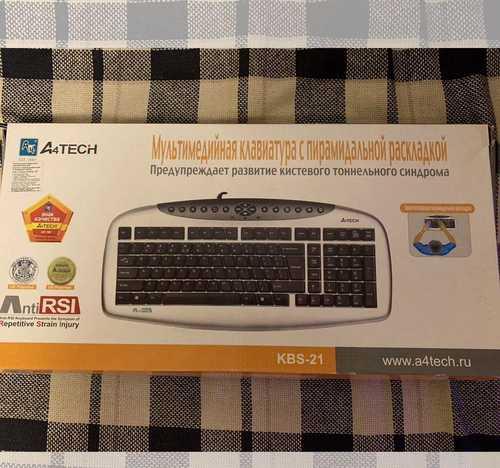 Клавиатура A4Tech KBS-21 Silver/Black