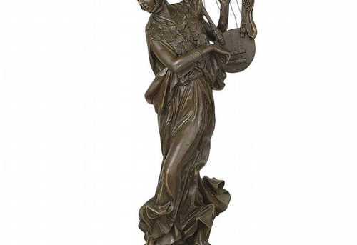 Скульптура из бронзы Девушка с лирой