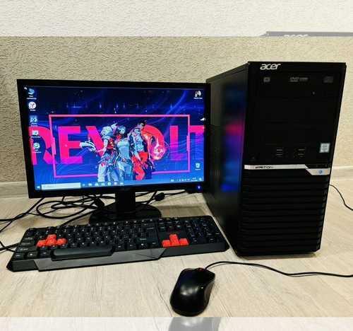 Игровой Aser/cor i3-61008gbR4/SSD HDD/GTX1050